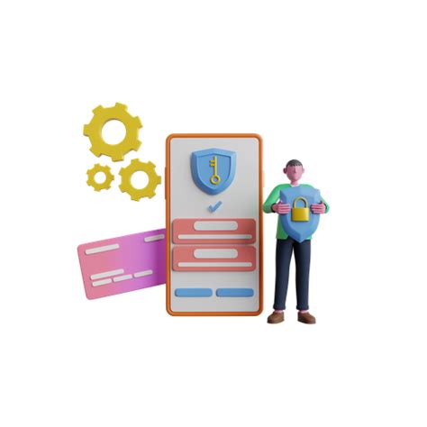 Technology Password Secure Data Login Protect Lock 3d