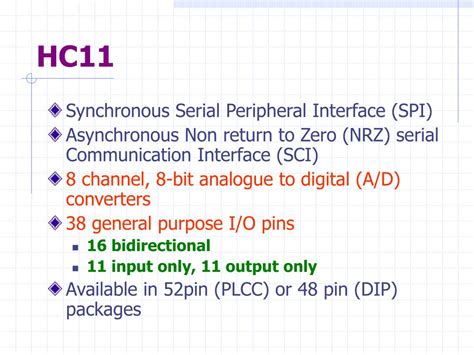 PPT Motorola MC HC E Microcontrollers PowerPoint Presentation Free Download ID