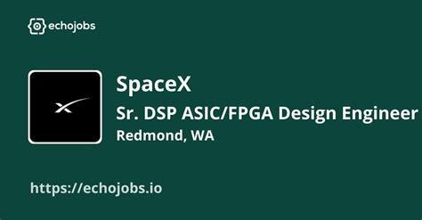 Spacex Is Hiring Sr Dsp Asicfpga Design Engineer Silicon Engineering