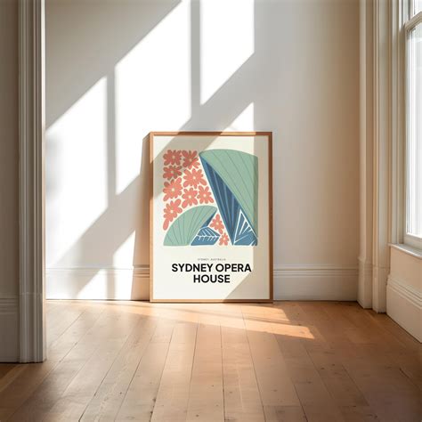 Sydney Opera House Poster Opera House Sydney Australia Print Sydney