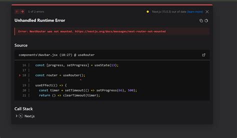 Solving “nextrouter Was Not Mounted” Error In Nextjs My First Nextjs
