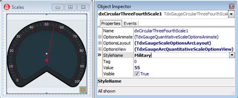 DxGaugeMilitaryStyleName Constant VCL DevExpress Documentation