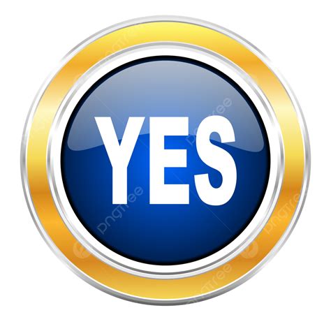 Yes Icon Png Blue Yes No Maybe Greeting Cards Icon