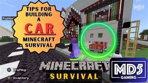 Tips For Building A Car In Minecraft Survival Md5 Gaming