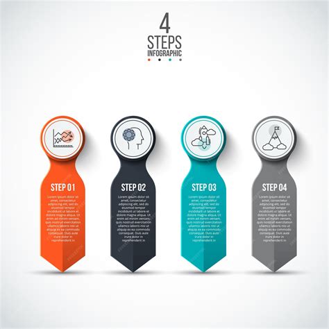 Premium Vector Vertival Infographics Number Options Template Vector Illustration