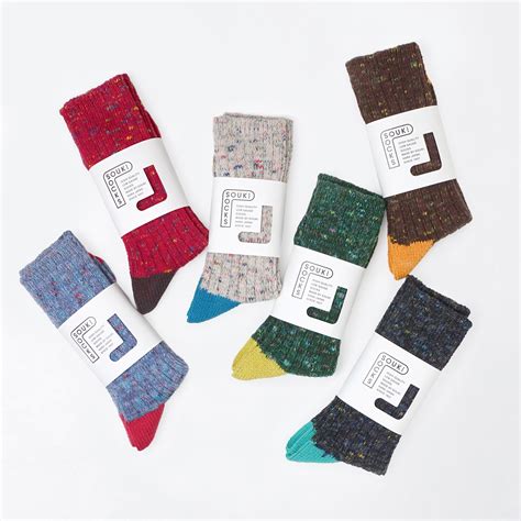 Souki Socks Jazzy アップサイクルウールコットン Souki Socks Factory In Nara