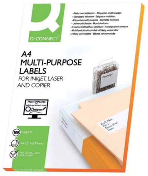 Q Connect Label Template