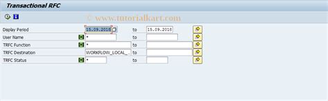 SWF XI SWU SAP Tcode RFC Monitor