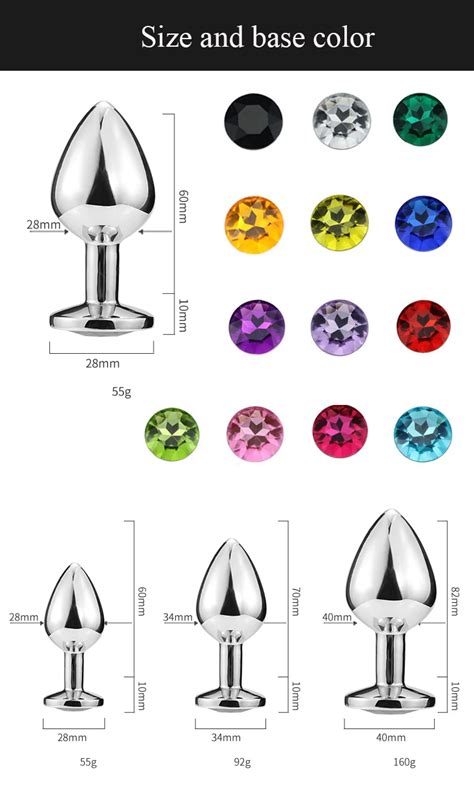 Plug28mm With Qa Plug Anal En Métal Jouets Sexuels Pour Femmes
