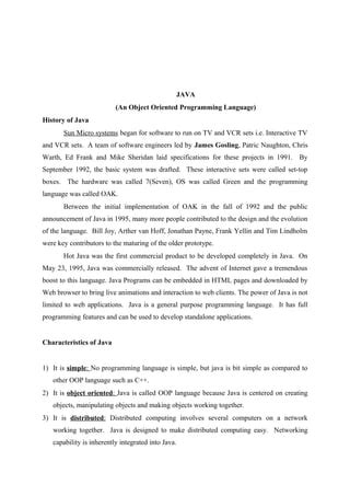 Grade Introduction To Java DOC Programming Languages Computing