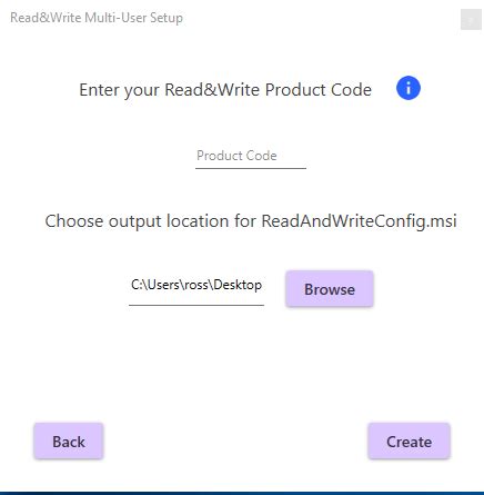 Deployment Option 2 Using The Multi User Setup Tool