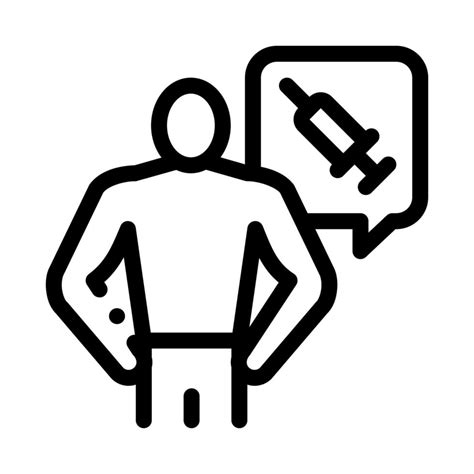 Nurse Injection Icon Vector Outline Illustration 17591979 Vector Art At Vecteezy