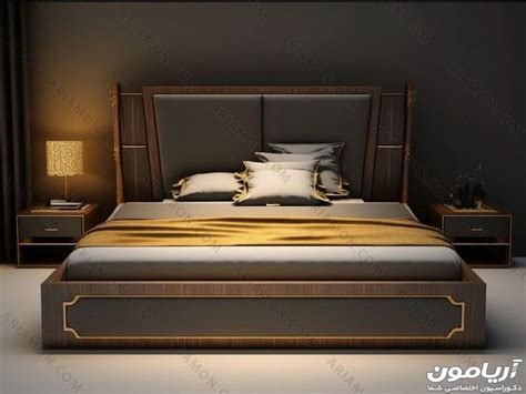 تخت خواب چوبی مینیمال