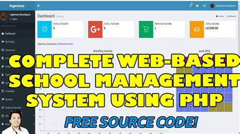 Complete Web Based School Management System In Php Mysql Free Download