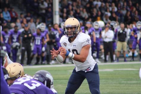 A Career To Remember John Carroll University Quarterback Anthony Moeglin Walking Away From