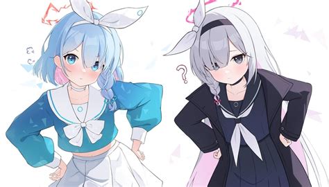 Arona And Plana Blue Archive Drawn By Nonddu Danbooru