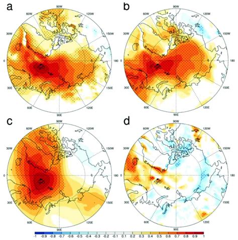 The Spatial Correlation Patterns Between The Observed And Era Interim