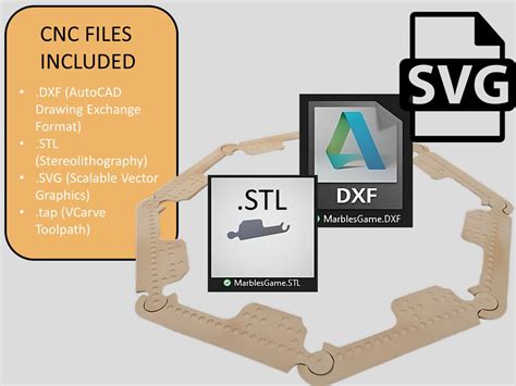 Cut Files Stl Dxf And Vcarve Tap For Cnc Router 3d Ball Mill Then