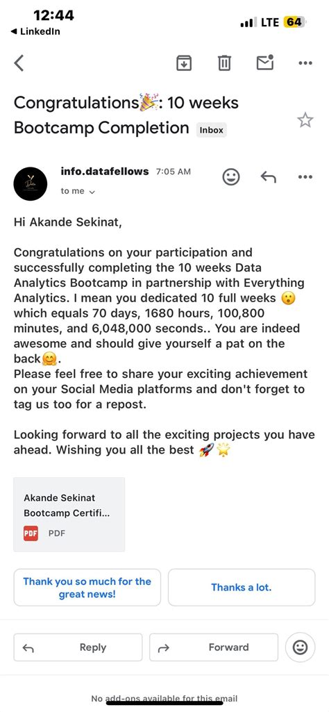 Akande Sekinat On Linkedin Dataanalyst Businessintelligenceanalyst Dataanalysis Bootcamp