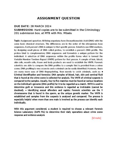 Assignment Question Assignment Question Due Date 28 March 2024 Submission Hard Copies Are To