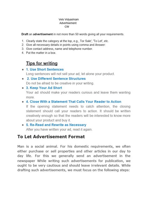 Gr 6 Advertisement Cw Pdf