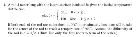 Solved This Is A Partial Differential Equations Problem Chegg