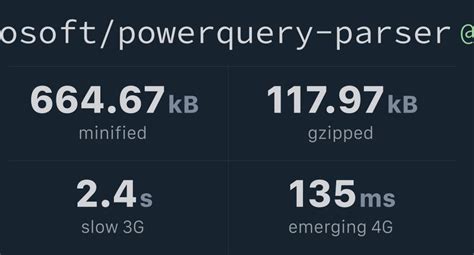Microsoftpowerquery Parser Bundlephobia