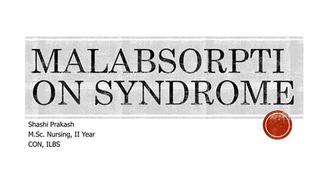 Malabsorption Syndromelecture Cum Discussion Pptx Ppt
