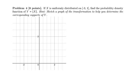 Solved Problem 4 8 Points If X Is Uniformly Distributed