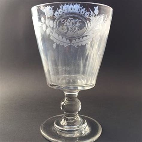 Huge Regency Cut Glass Table Rummer The Hoarde Vintage