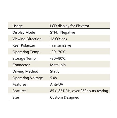 16 Segment Display Elevator Lcd 2 Digit Segment Lcd Display Static 5v Stn Blue White Led