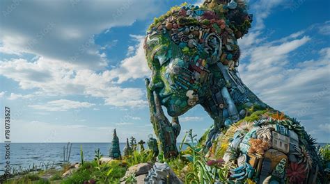 Imaginative Eco Art Installation Raising Awareness About Environmental