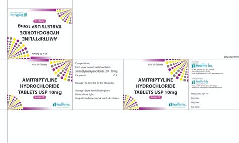 Amitriptyline Hydrochloride Tablets Usp 10 Mg At ₹ 75 Stripe Andheri West Mumbai Id