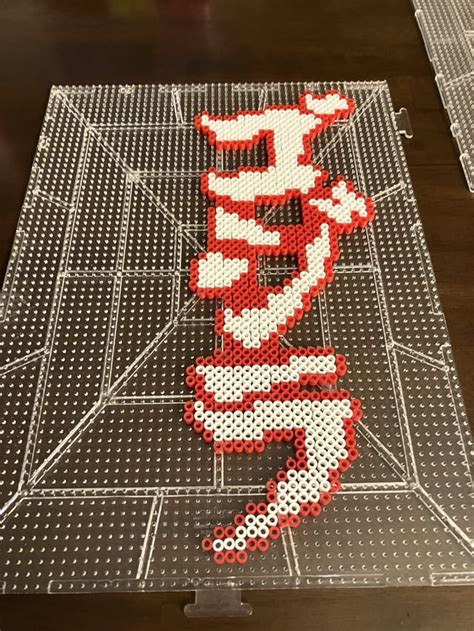 Godzilla Perler Bead Poster Rgodzilla