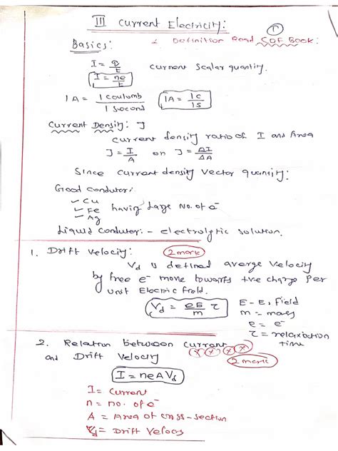 Physics Chapter 3 Current Electricity Pdf