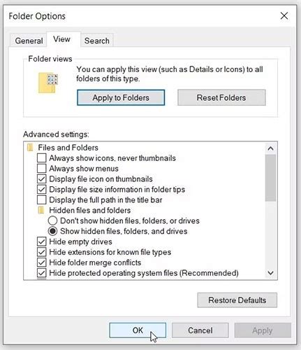 How To Open Folder Options Or File Explorer Options In Windows 10