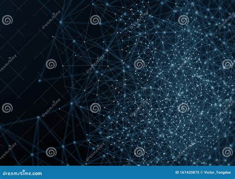 Illustration Of A Network And Nodes Stock Image Image Of Grid Cyber