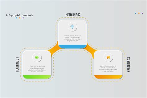 Three Step Gradient Infographic Design Graphic By Millionart708
