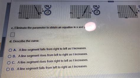 Solved Consider The Following Parametric Equations
