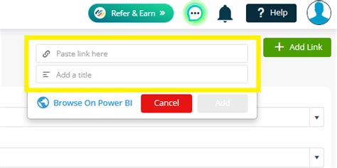 external links and dashboards