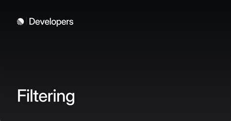 Filtering Linear Developers