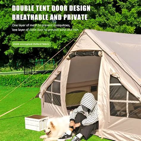 Tobys Inflatable Tent 01 Camping Tent With Pump 4 6 Person Glamping