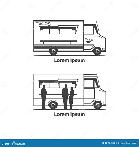 Taco Truck Stock Illustration Illustration Of Stand 58704503
