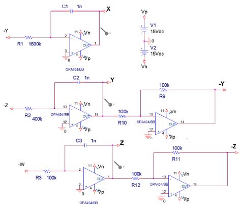 Operational Amplifier Exponential Circuit In Multisim Electrical
