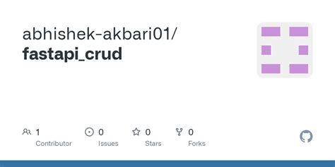 github abhishek akbari01 fastapi crud