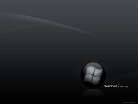 Windows 7 Ultimate Black Wallpaper