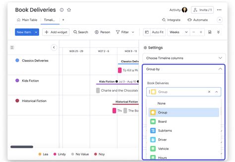 The Timeline View And Widget Support