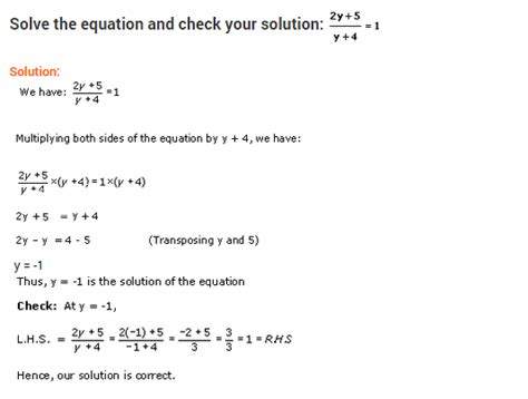 Linear Equations In One Variable Ncert Extra Questions For Class Maths Chapter Linear