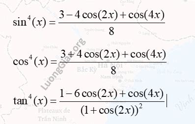 10 Nhóm Công Thức Hạ Bậc Lượng Giác Cần Nhớ Luonggiac