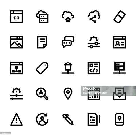 웹 설계 및 개발 벡터 아이콘 3 0명에 대한 스톡 벡터 아트 및 기타 이미지 0명 Html 내비게이션 Istock